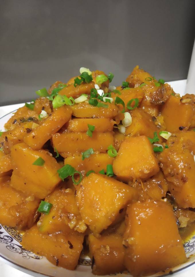 Resep Tumis labu kuning (Chinese style) oleh yuliana puspitasari - Cookpad