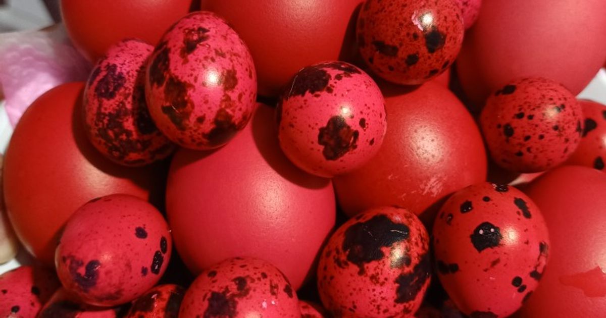 Resep Rebus Telur Merah Ulang Tahun Tidak Pecah Dan Merah Mulus oleh susan - chuanyu - Cookpad