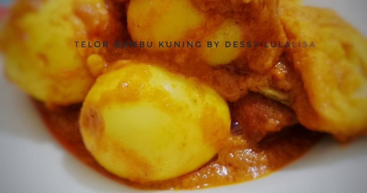 Resep Telor bumbu kuning oleh dessy Lulalisa - Cookpad