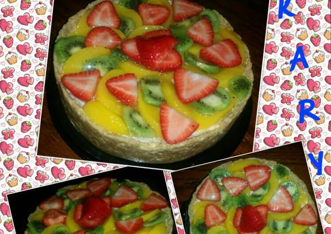 Pay de queso frío Receta de Kary 😘- Cookpad