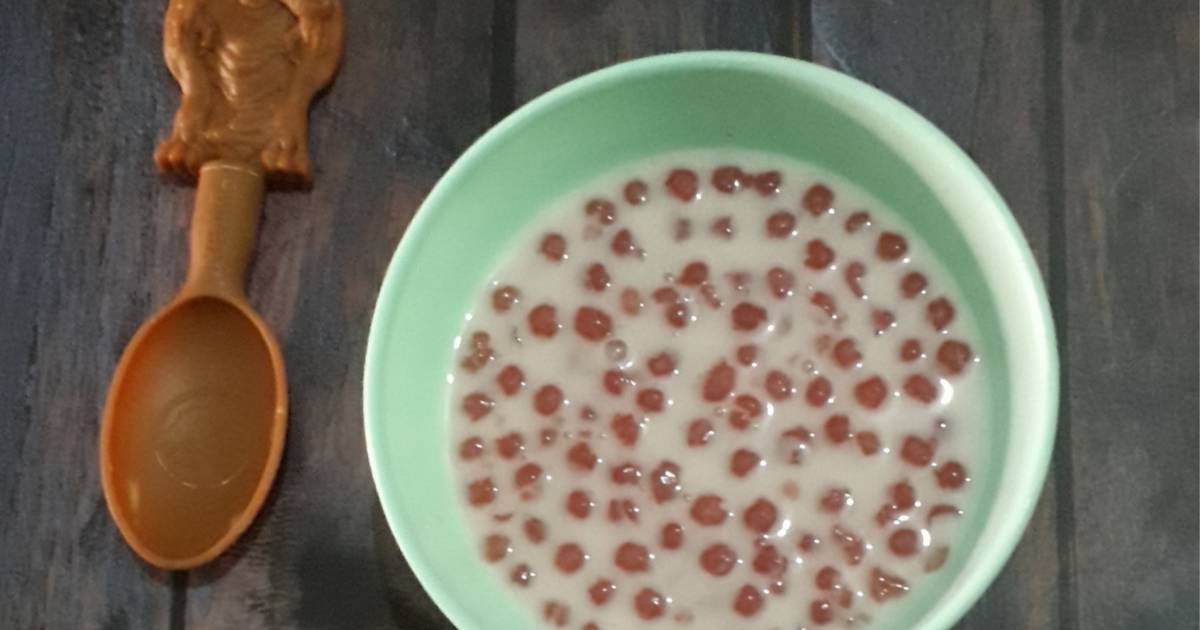Resep Sagu mutiara kuah susu oleh Ani Brilian - Cookpad