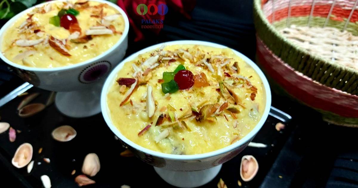 Saffron Firni Kheer Recipe by Palak Sheth - Cookpad