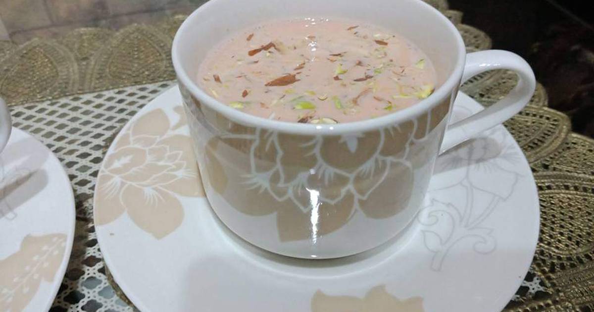 Kashmiri chae/ pink tea Recipe by Syeda Hira Mujadid - Cookpad