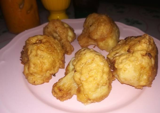 Coliflor albardada(rebozada) Receta de Mar- Cookpad