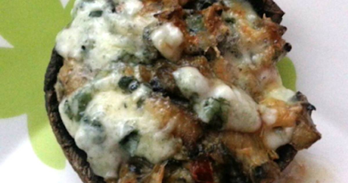 Portobello relleno Receta de Hernan Diego Martin- Cookpad