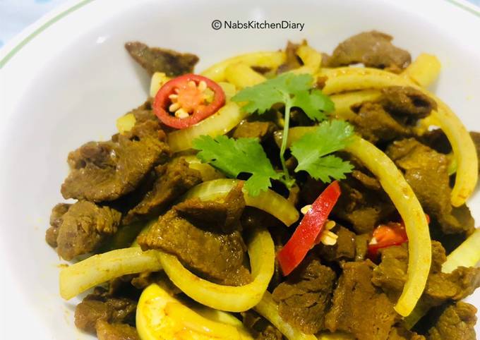 Resipi Daging Goreng Kunyit Kelantan oleh Nab’s Kitchen Diary - Cookpad