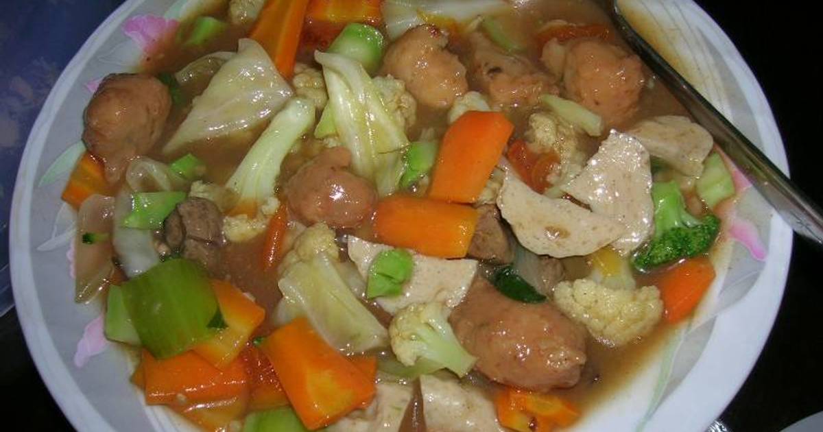 Resep Cap jay Salmon n bakso oleh Putri Azka - Cookpad