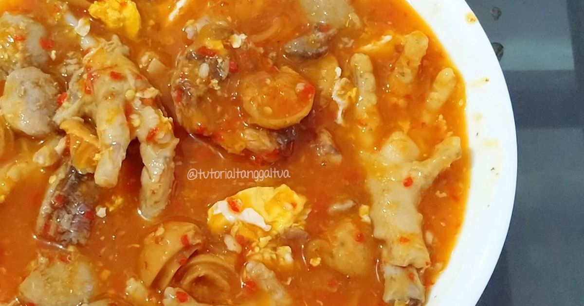 Resep seblak cabe keriting rumahan enak dan mudah - Cookpad