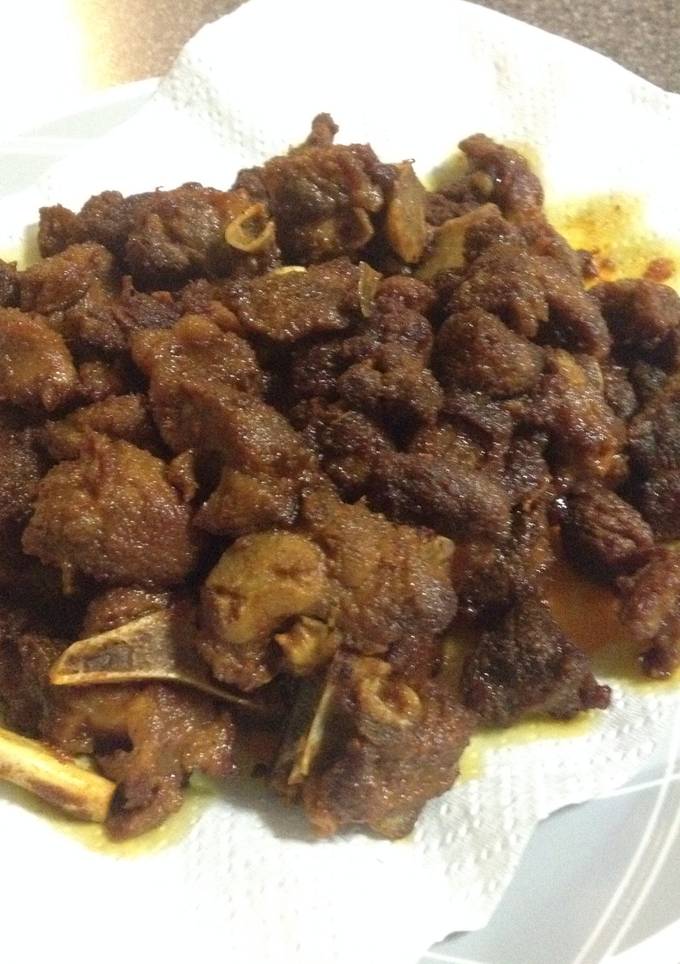 Mutton fry Recipe by Divya Nigeth - Cookpad