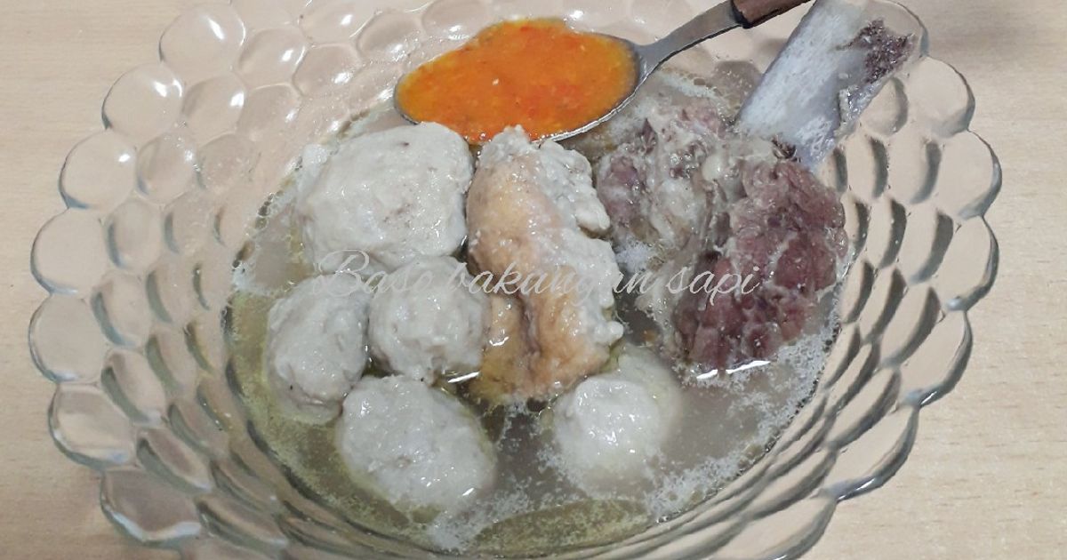 Resep Baso Balungan Sapi Simpel Yumih oleh Ani Brilian - Cookpad