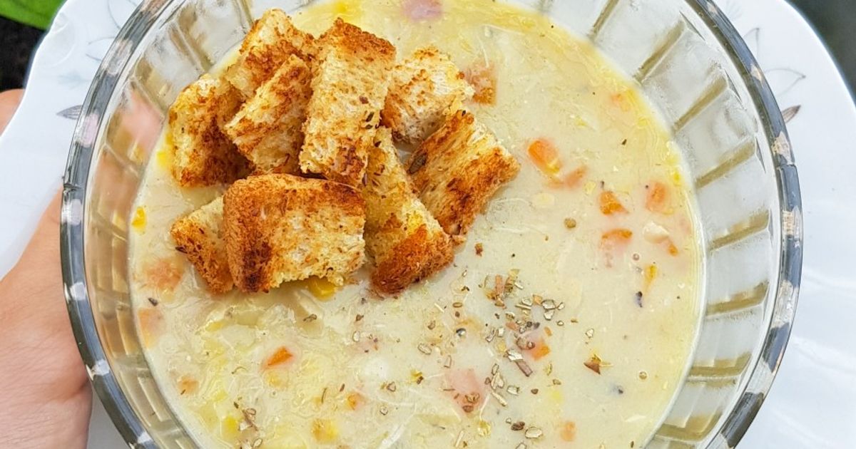 Resep sup ayam jamur kfc rumahan enak dan mudah - Cookpad