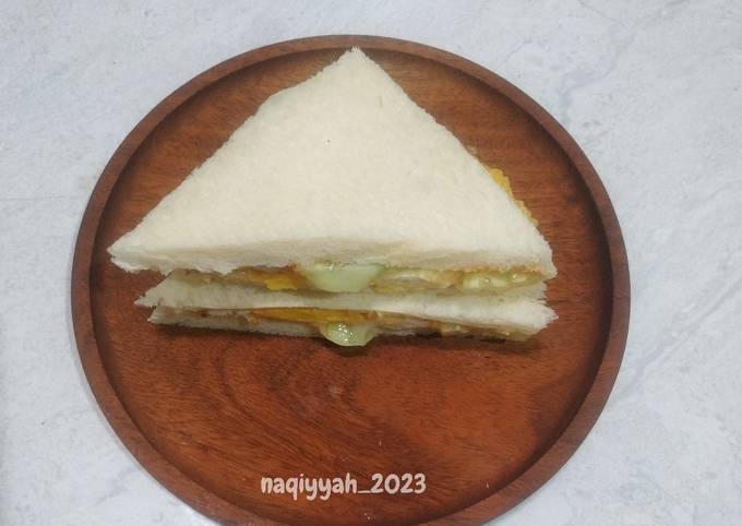 Resep 534. roti tawar telor ceplok mpasi 12+ oleh Naqiyyah~ - Cookpad