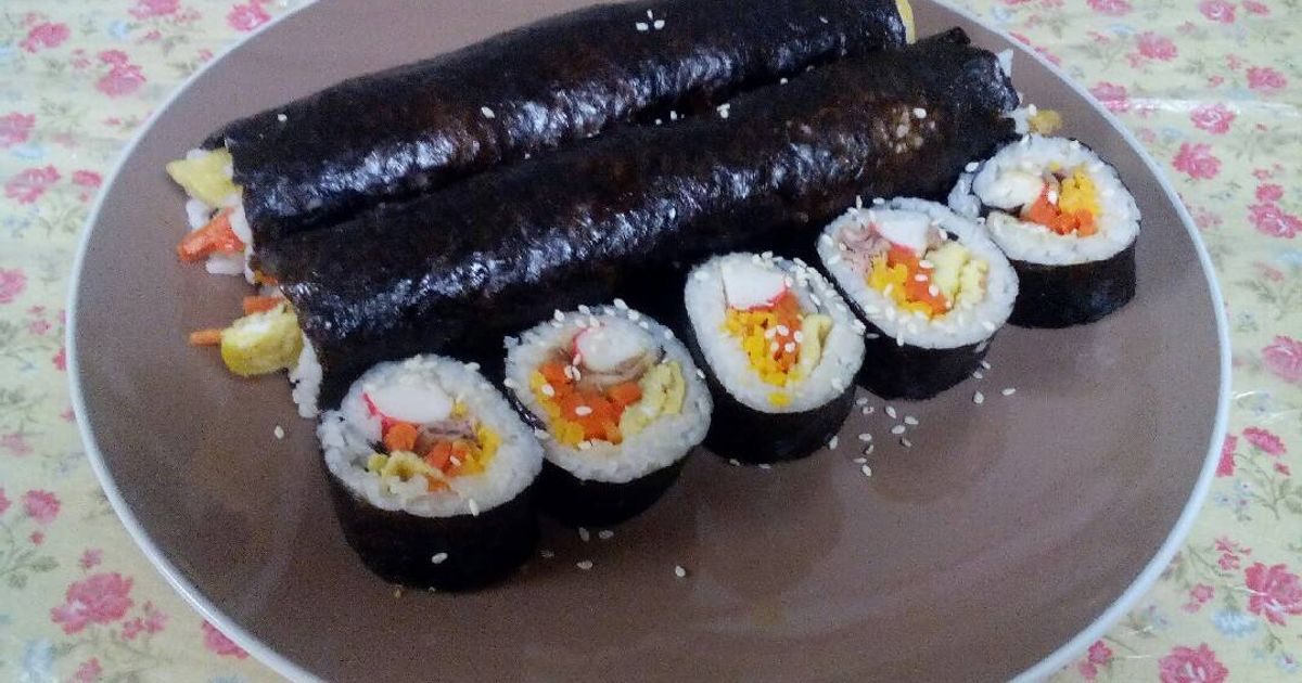 Resep Korean Gimbab oleh Elza Simple Kitchen - Cookpad