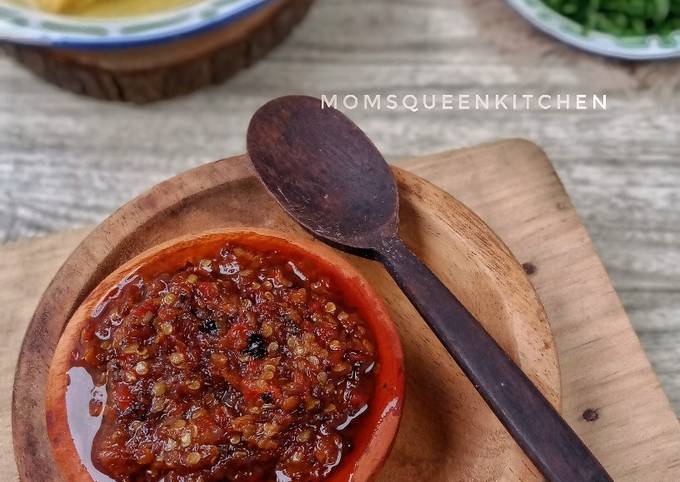 Resep Sambal khusus mie tahu santan khas Balikpapan oleh ...