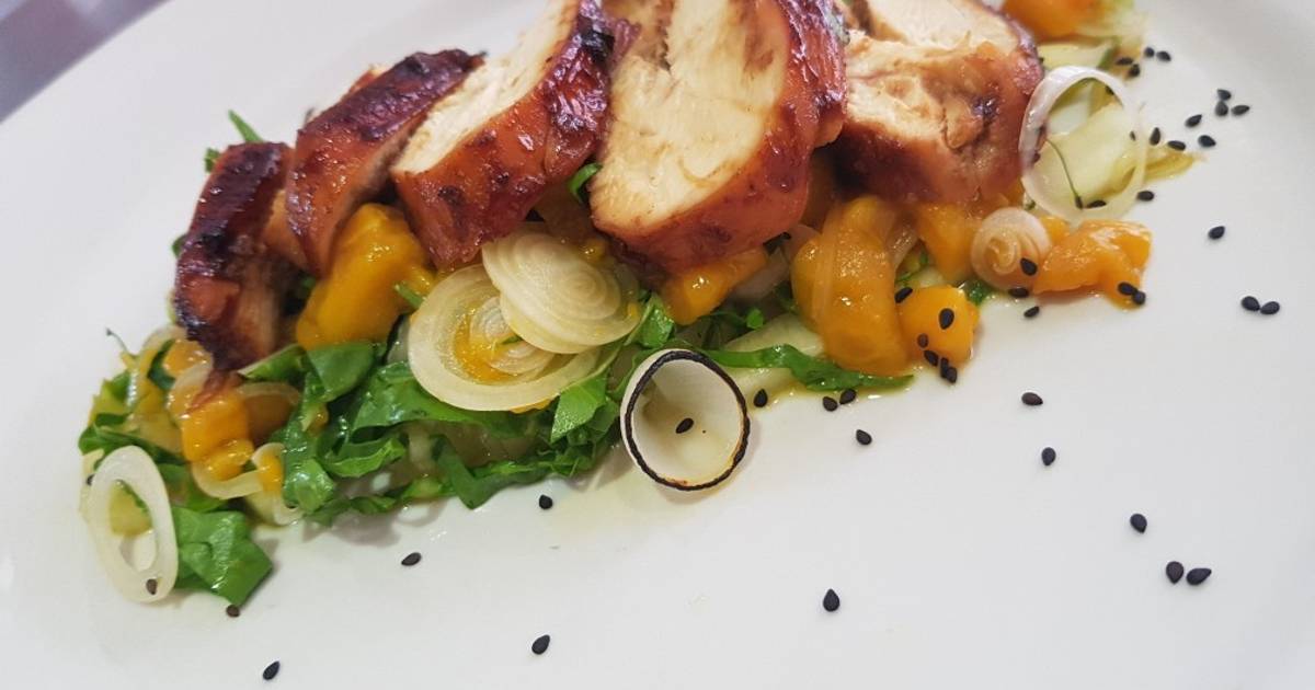 Pollo en salsa de mango - 113 recetas caseras- Cookpad