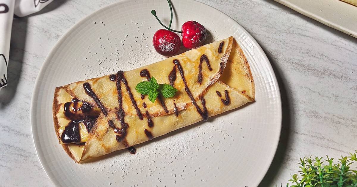 Resep Pisang Crepes Cokelat Salju oleh Dapur ala mama jasmine - Cookpad
