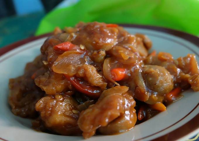 Resep Ayam saos pedas oleh Ratna Pratiwi - Cookpad