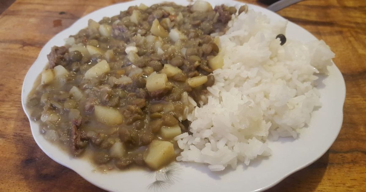 Lentejas Con Arroz Receta de Abuelita Luciana- Cookpad