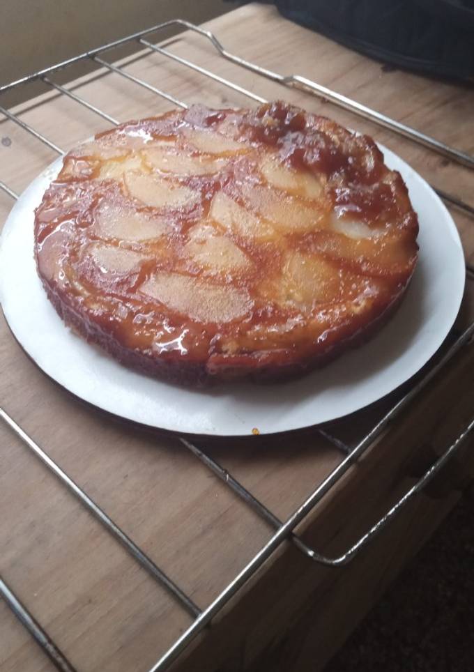 Torta invertida de pera Receta de Milagros Perez- Cookpad