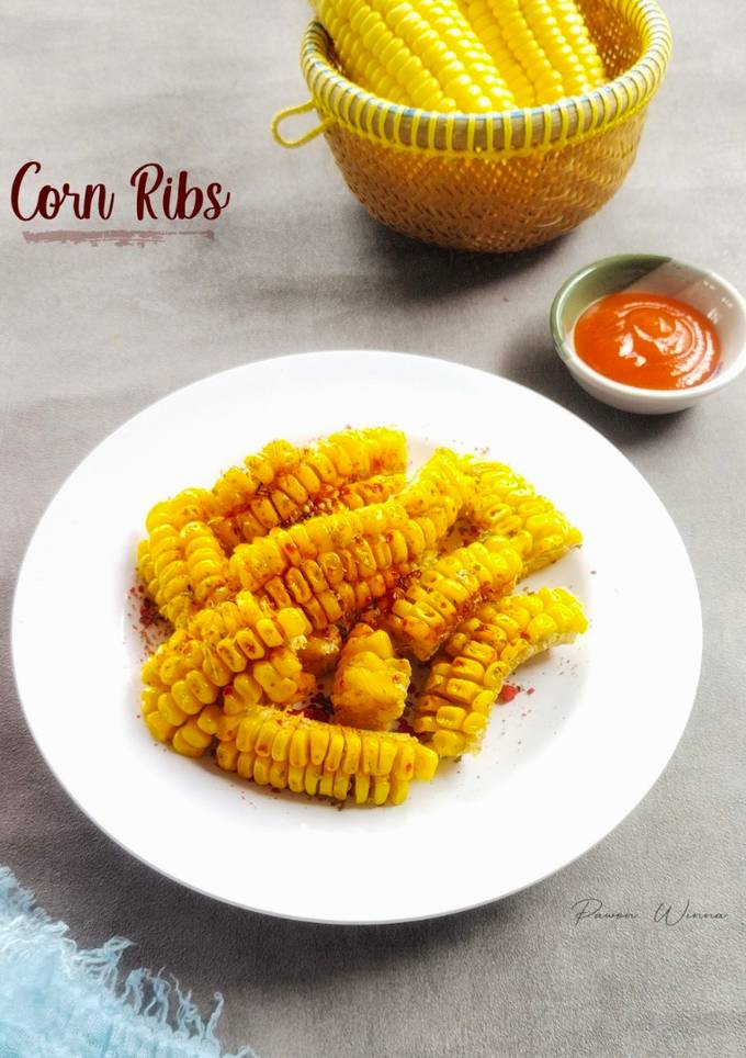 Resep 620.Corn Ribs (Iga Jagung Goreng ala cafe) oleh Pawon Winna - Cookpad