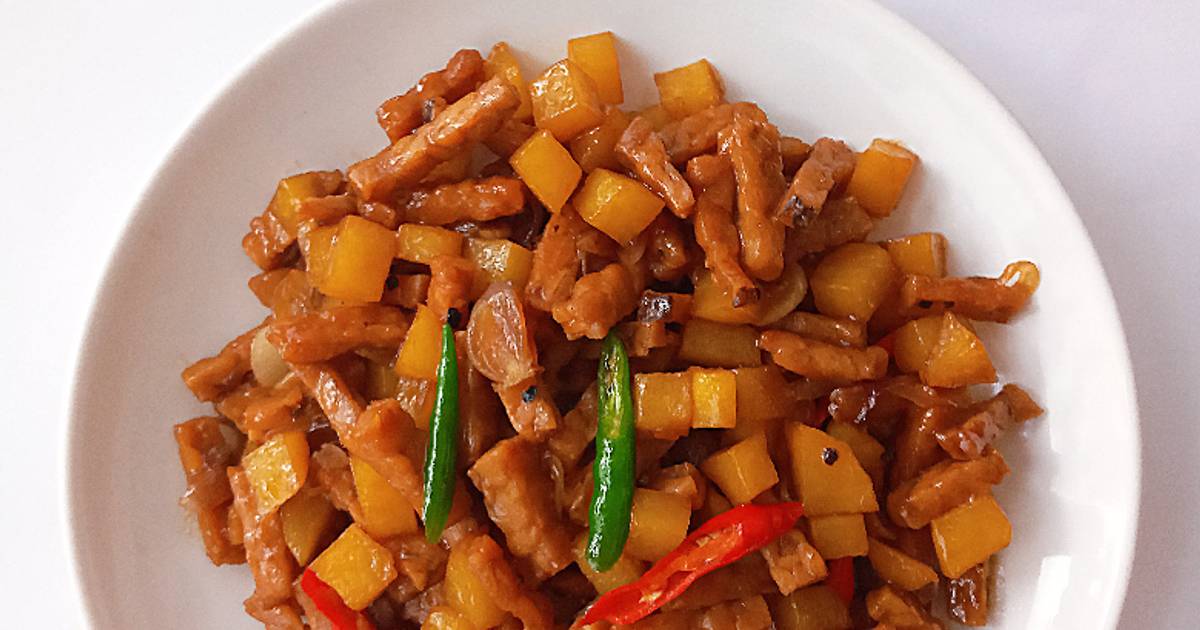 Resep Tumis Tempe Kentang Lada Hitam oleh Nay's Kitchen - Cookpad