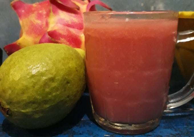 Resep Jus buah naga & jambu oleh Cooking Amalia - Cookpad
