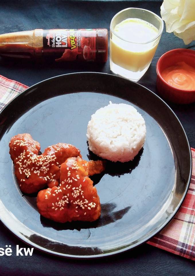 Resep Chicken wings saos volcano ala² richeese🐔 oleh Tata My Beloved ...