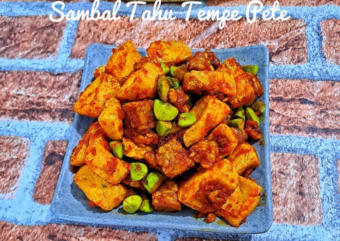 Resep Sambal Tahu Tempe Pete oleh Ayu Umha - Cookpad