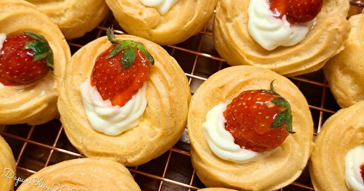 126 resep kue sus isi vla strawberry enak dan mudah - Cookpad