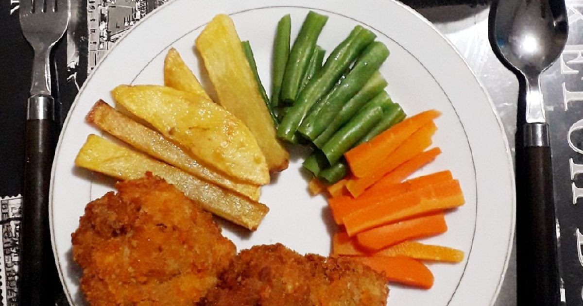 Resep ayam katsu with buncis and wortel rumahan enak dan mudah - Cookpad