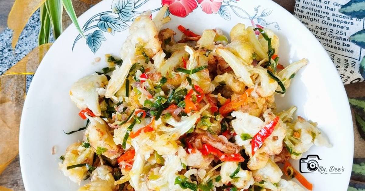 29 resep bunga kembang kol tepung daun jeruk enak dan mudah - Cookpad