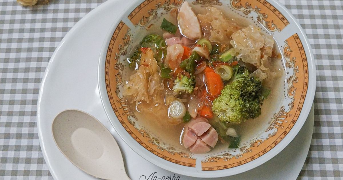 Resep sayur sop jamur es rumahan enak dan mudah - Cookpad
