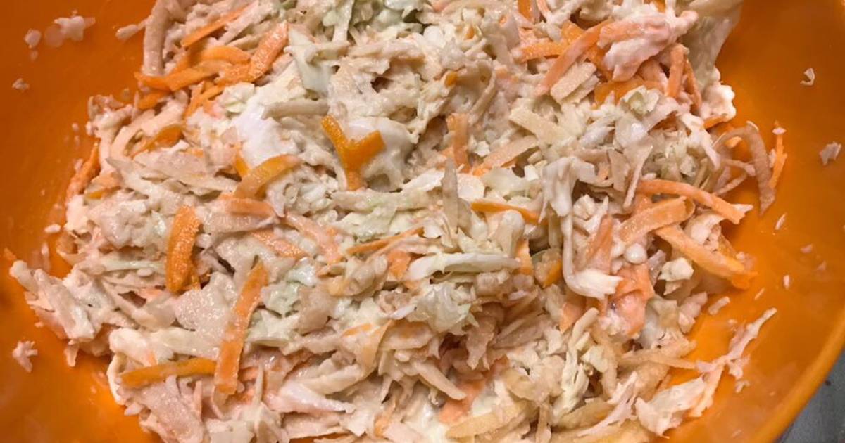 Ensalada de repollo y zanahoria con mayonesa - 215 recetas caseras- Cookpad