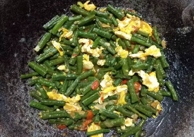 Resep Tumis kacang panjang telur oleh Dapur Bunda - Cookpad