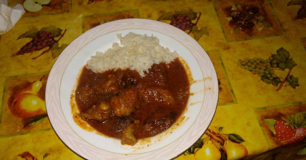 Pollo en salsa con repollo Receta de Luisa Diaz - Cookpad