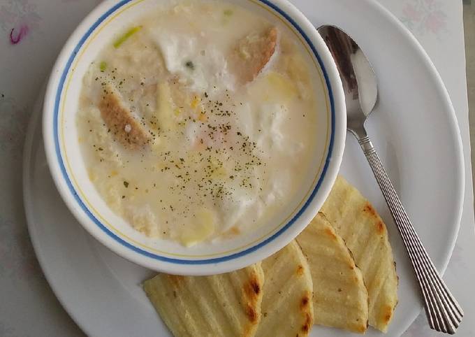 Changua con arepa Receta de Dilma More 🇨🇴- Cookpad