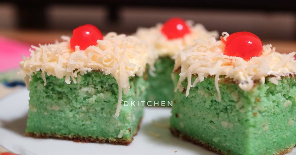 Resep Cake Tahu Susu Pandan oleh DKitchen - Cookpad