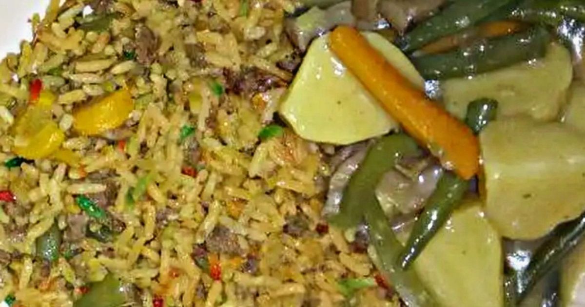 Minced Meat Mandy Rice With Potato Soup Recipe by M's Treat And ...