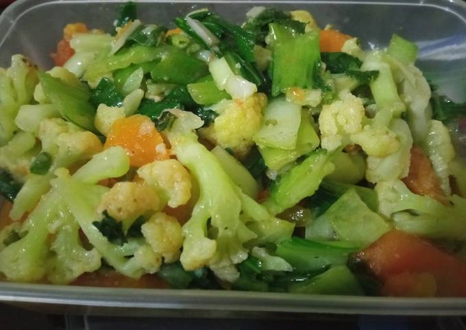 Resep Capcay wortel pakcoy kembang kol ala kondangan/ hajatan oleh ...