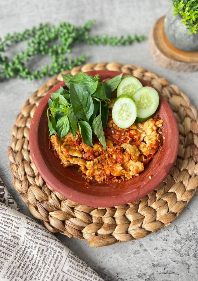 Resep Tempe penyet super pedas oleh Dewi Masitah - Cookpad