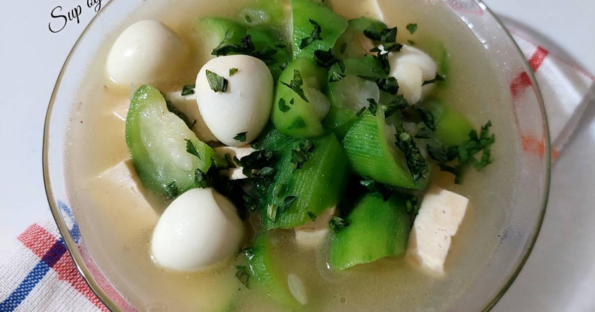 31 resep sop oyong puyuh tahu enak dan mudah - Cookpad