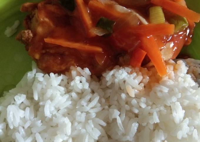 Resep Ikan goreng crispy saus asam manis oleh Mama Jason - Cookpad