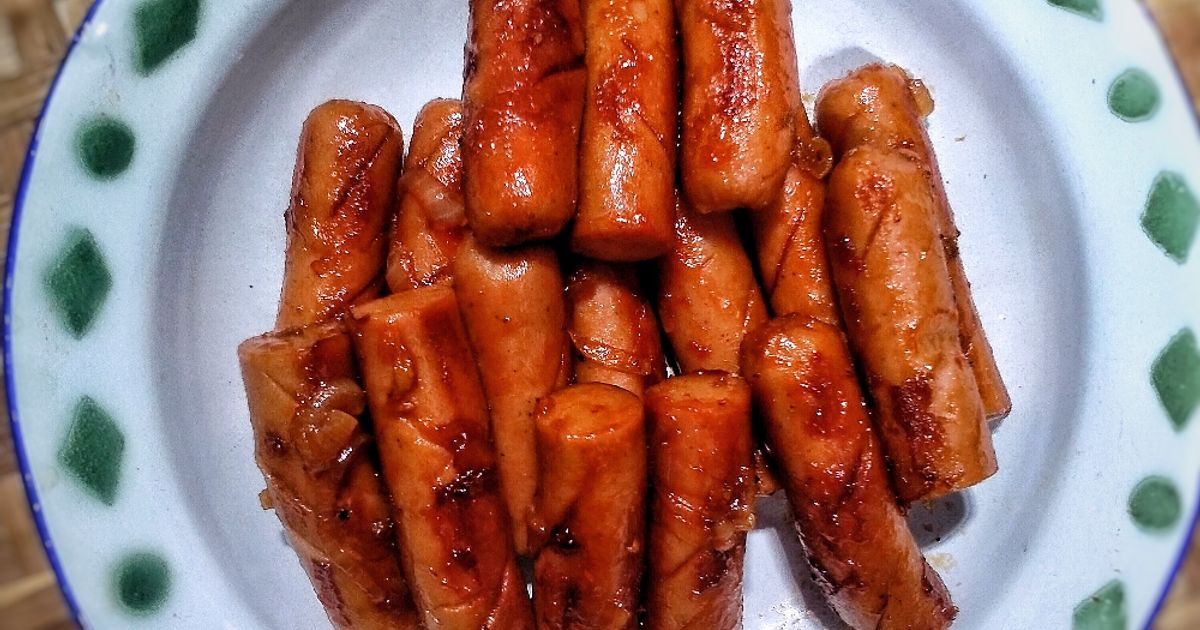 Resep sosis saos bbq homemade rumahan enak dan mudah - Cookpad