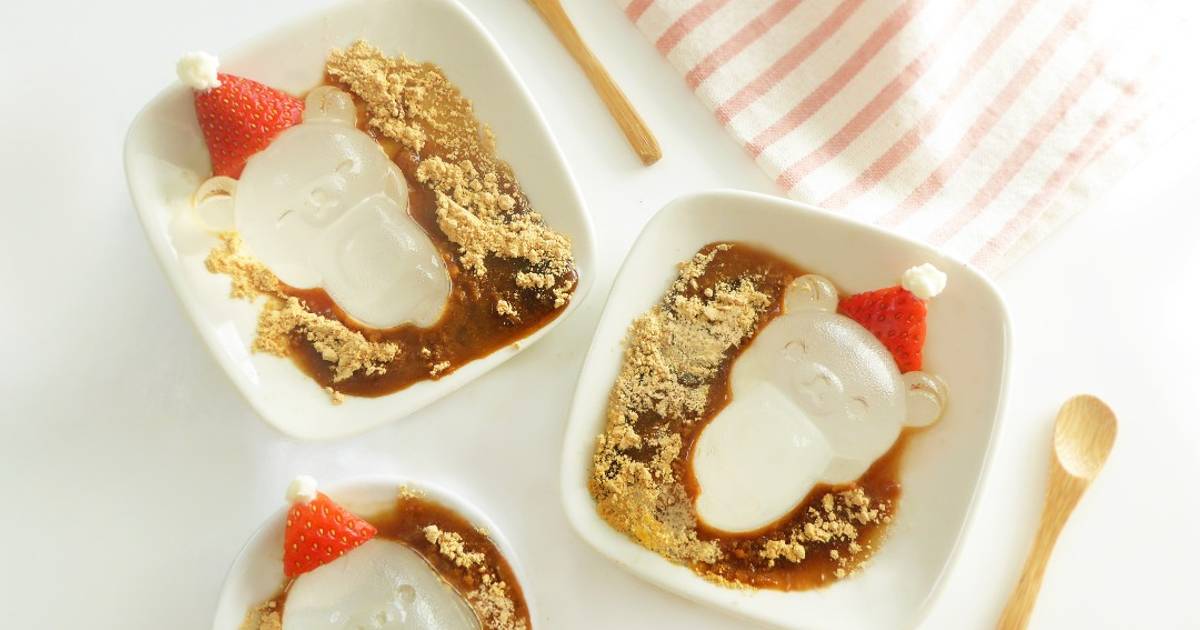 สูตร เค้กหยดน้ำใสกิ๊งซานต้าหมีรีลัคคุมะ โดย Bellchan cooking bento ...