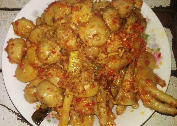 Resep Baso dan ceker mercon oleh Retno Anjani - Cookpad