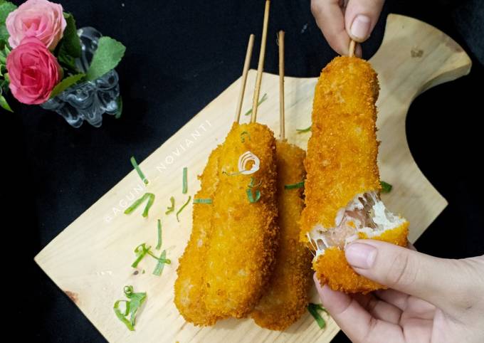 Resep Sate Sosis Nasi oleh Agung Novianti - Cookpad