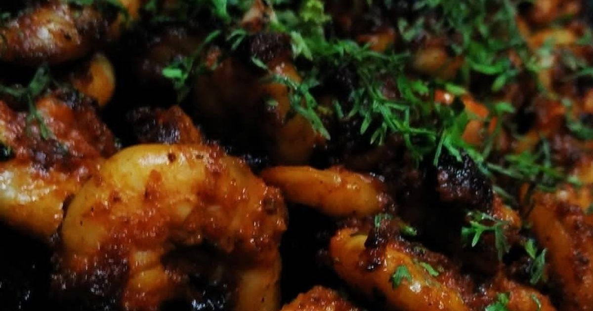 Tawa Prawns Recipe by Asiyah Naveed Roghay - Cookpad