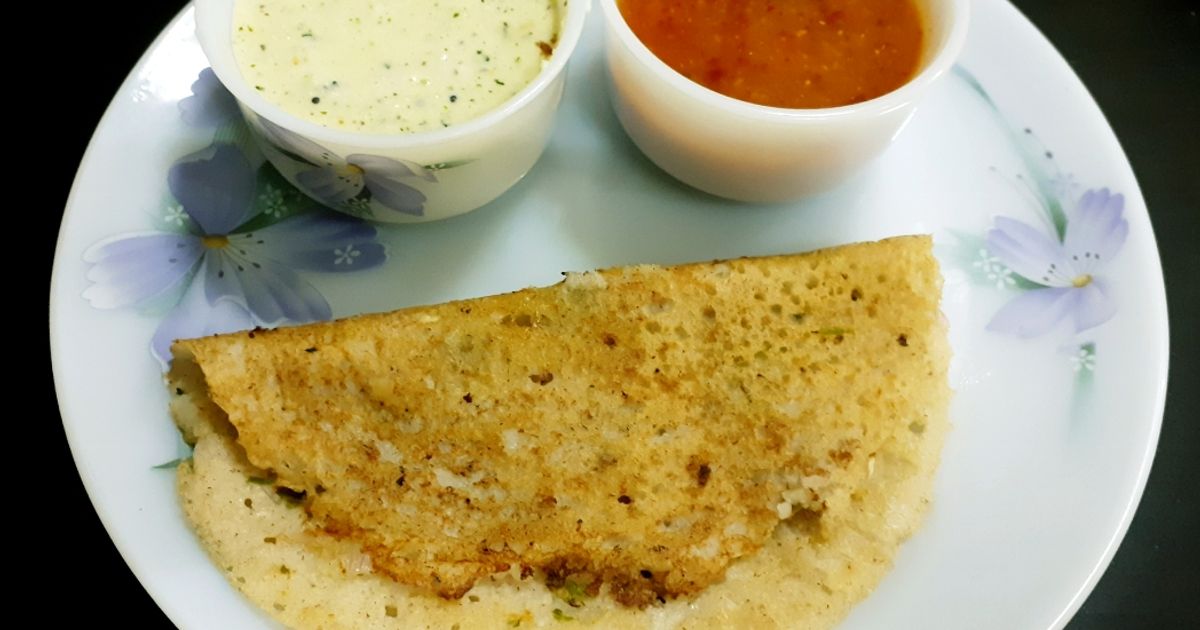 Red Rice Onion Dosa Recipe by Jasmin Motta _ #BeingMotta - Cookpad