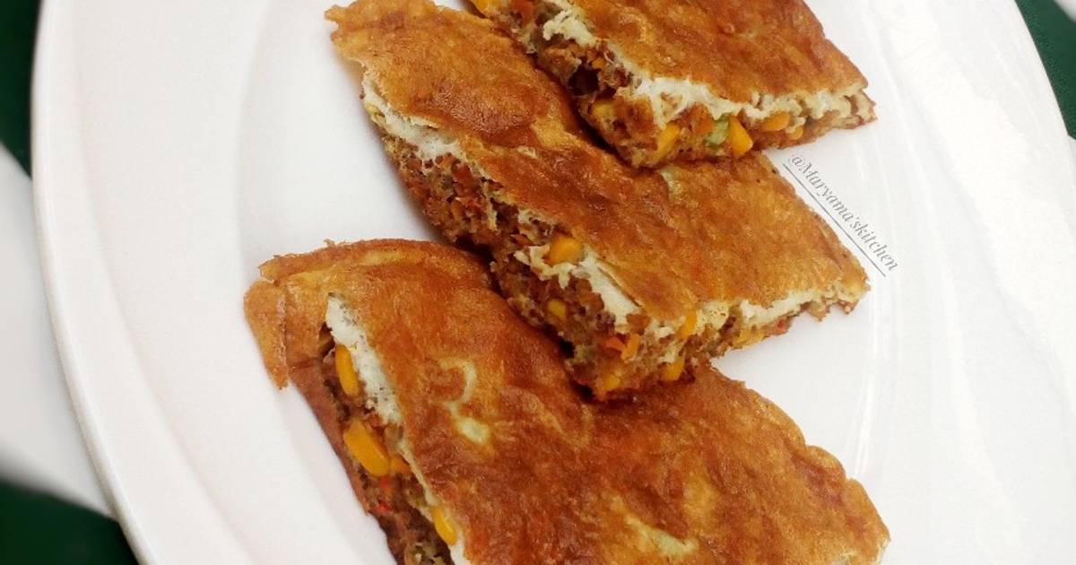 Vegetable stuffed egg burrito Recipe by Maryama's kitchen - Cookpad