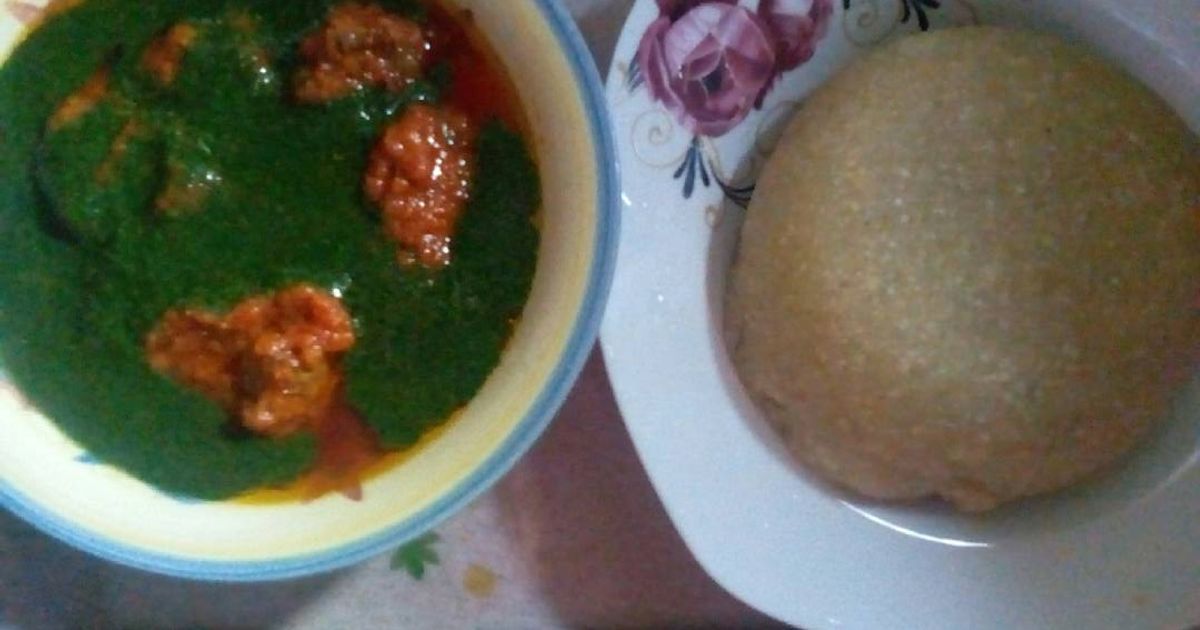 Stew And Ewedu Soup.With Eba Recipe by Amaka Anyadiegwu - Cookpad